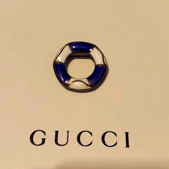Gucci | Office | Super Rare Gucci Paper Clip Brooch 925 Ster Silver Gvc ...